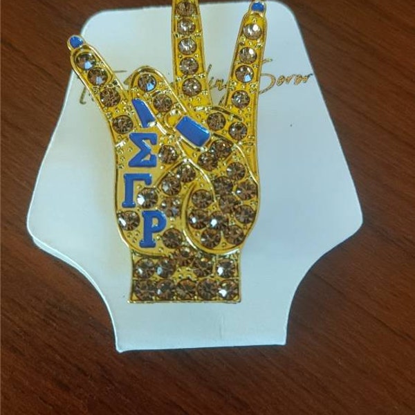 Sigma Gamma Rho Hand-sign Pin - Etsy