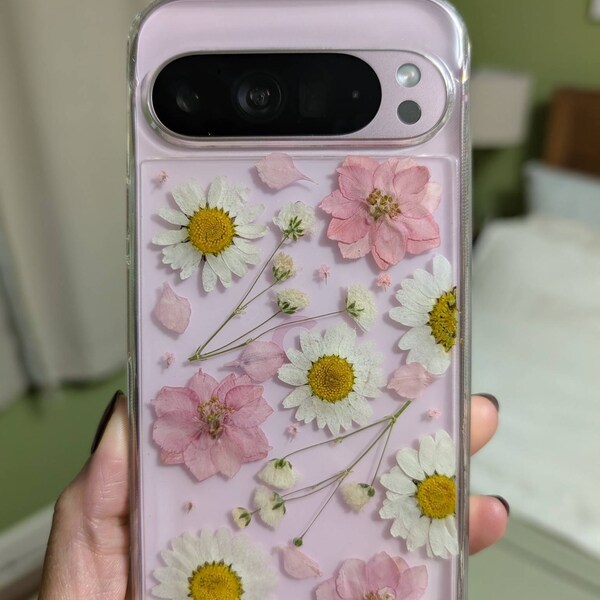Pressed Flower Phone Case, Dried Flower Samsung Galaxy S24 S23 S22 ...