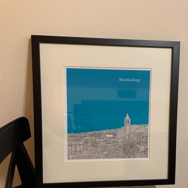 Berkeley Skyline Poster Art Print California CA Item T4562 - Etsy