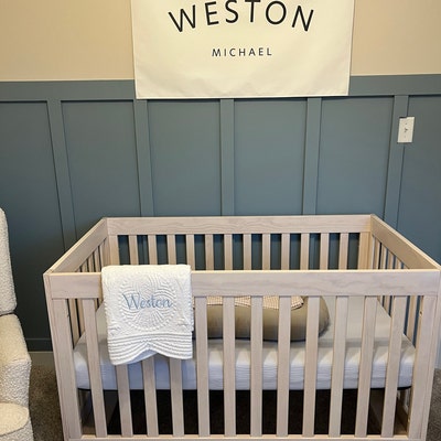 Baby Name Flag Canvas Flag Nursery Name Sign Custom Name Banner Boho ...