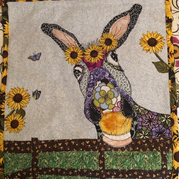 Donkey Applique Pattern: Scrappy Farm Mule Quilt Block (PDF Pattern) - Etsy