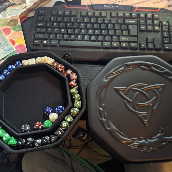 DND DM Screen With 4 Wider Panels 3D Faux Leather Panoramic Battle ...