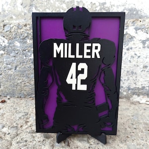 Custom Football Player Sign Team Order - Etsy