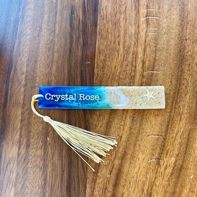 Personalized Bookmarks Resin Ocean/beach Bookmarks Personalized Gift ...