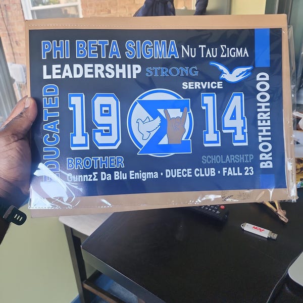 Personalized Phi Beta Sigma Wall Art, Sigma Man, Man Cave Gift, Sigma ...