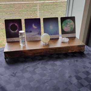 Three Tier Hardwood Altar Table Set, Yoga Studio Meditation Space ...