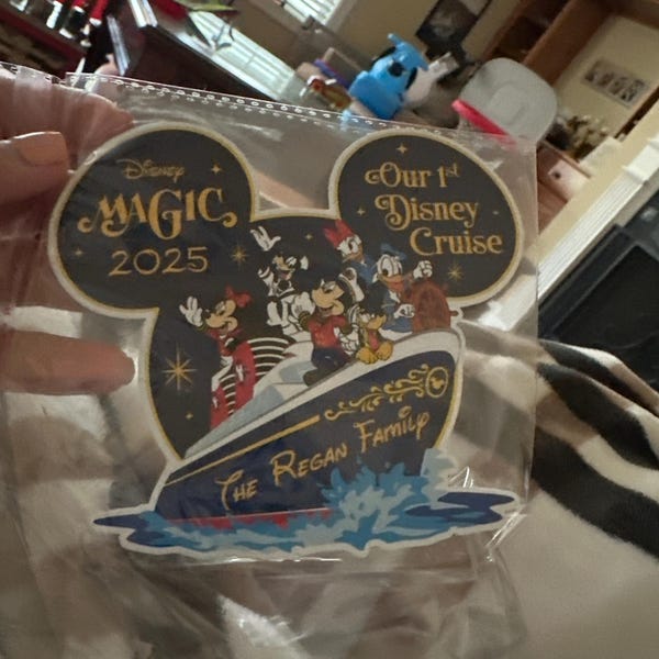 Our 1st Disney Cruise Ship Family Magnet Personalized 1st Cruise Magnet ...