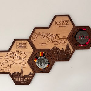 World Marathon Majors Finisher Medal Display Holder With Full - Etsy