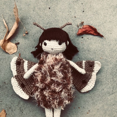 Moth Sprite Critter Stitch Crochet Pattern / Amigurumi Moth Girl - Etsy