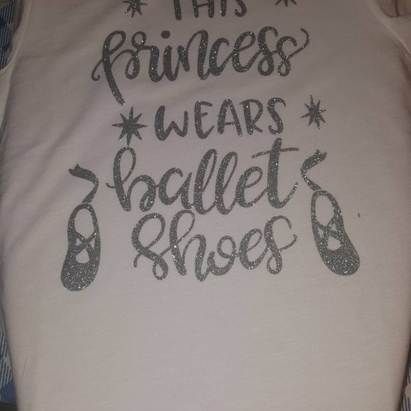 This Princess Wears Ballet Shoes, Ballerina Girl Dancer Digital Cut ...