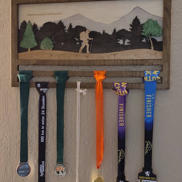 Medal Display Running Marathon, Custom Medal Hanger, Gift for Him ...