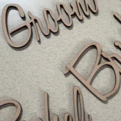 MDF Laser Cut Names Wedding Place Names Table Decoration - Etsy Australia