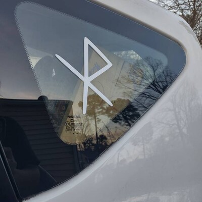 Safe Travels Bind Rune Vinyl Decal Viking Symbol Bindrune Die Cut ...