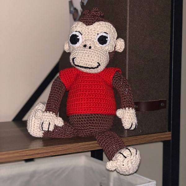 Curious George Crochet Doll Pattern in American English Crochet Terms ...