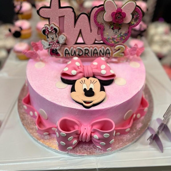 Minnie Mouse, Minnie Mouse sugar cake decoration, Minnie Mouse fondant ...