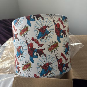 Spider-man Spidey Ceiling Light Shade or Table Lampshade 8",10" or 12 ...