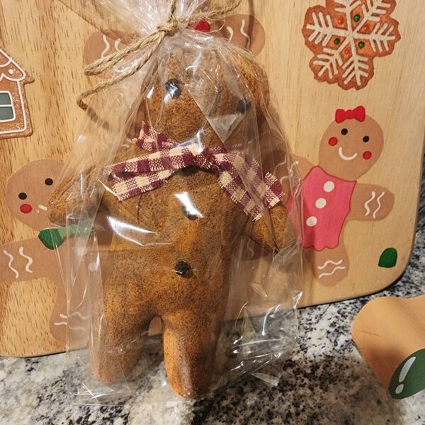 Primitive Gingerbread Man Shelf Sitter: Country Farmhouse Tiered Tray ...