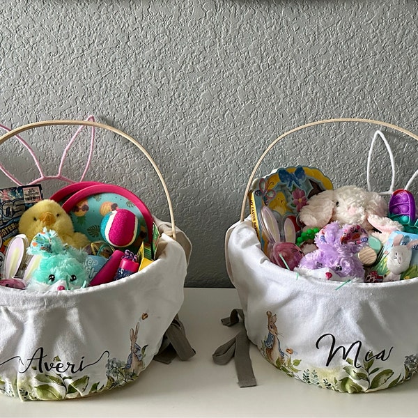 Peter Rabbit Personalized Easter Basket Liner • Custom Easter Basket ...