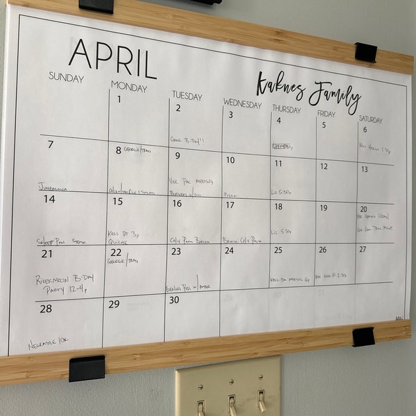 Extra Large Activity Wall Calendars - 6 or 12 Individual Months | 48 ...