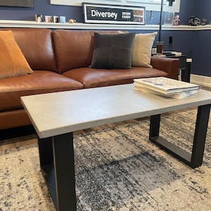 Concrete Kintsugi Round Coffee Table - Etsy