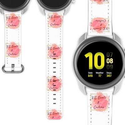 Dye Sublimation Galaxy Watch Band Mockup Add Your Own Image and ...