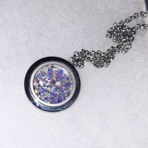 Cremation Locket for Ashes, Human Ash Keepsake, Cremation Necklace for ...