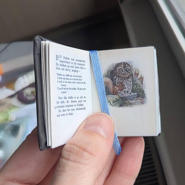 DIY Miniature Vintage Book With 34 Pages: the Tale of Jenima Puddle ...