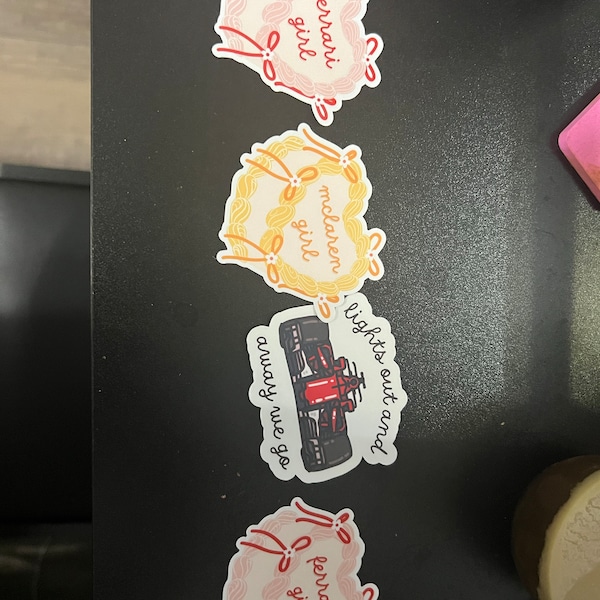 Ferrari Girl F1 Sticker | F1 Cute Sticker | Cute Sticker for Notebooks ...