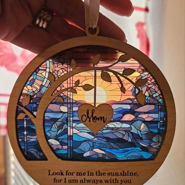Sympathy Gift, Memorial Suncatcher, Sympathy Gift, Loss of Mom, Mother ...