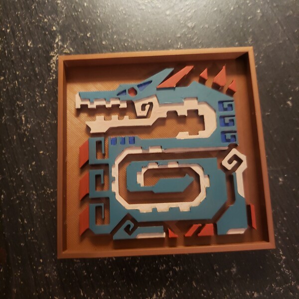 Monster Hunter Tile - Lagiacrus - DIY Painting Project - Etsy