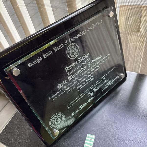 Floating Glass Degree Frame, College Diploma Frame, Custom Diploma ...