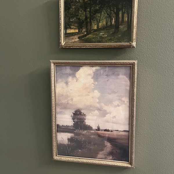 Mountain River Landscape Print | Vintage Wall Print | Instant DOWNLOAD ...