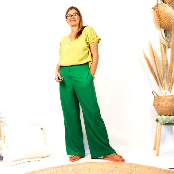 Protea Pants PDF Pattern, Sizes 00-30 (hip 35-61"), Chic and Modern ...