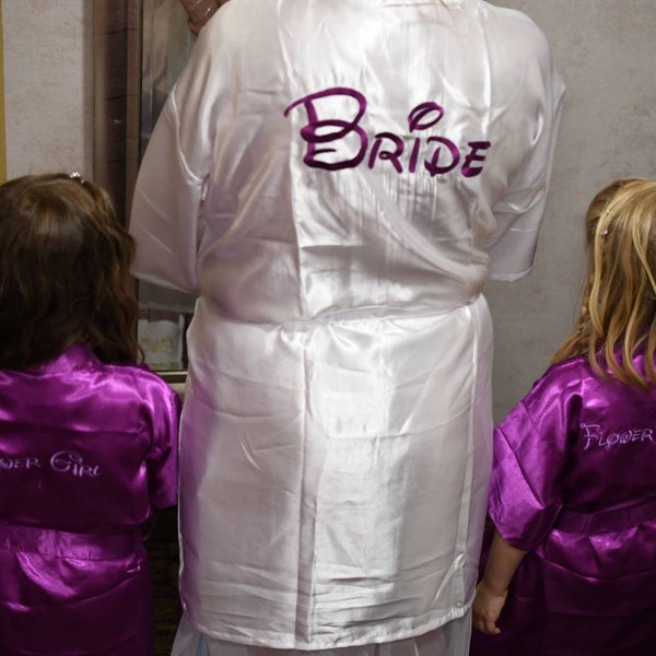Personalized Robe Custom Embroidered Robes Bridal Robes Wedding Robes ...