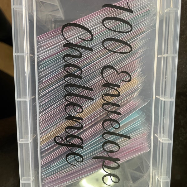 100 Envelope Challenge Box | Money Saving Challenge | 100 Envelope ...