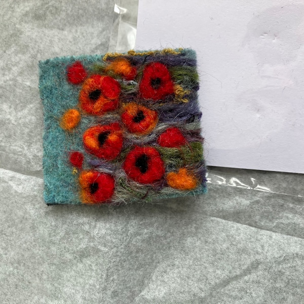 Needle Felted Brooches - Handmade - Etsy UK
