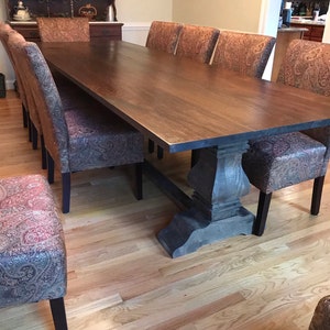 Large Farmhouse Table Long Farm Table Dining Room Table | Etsy