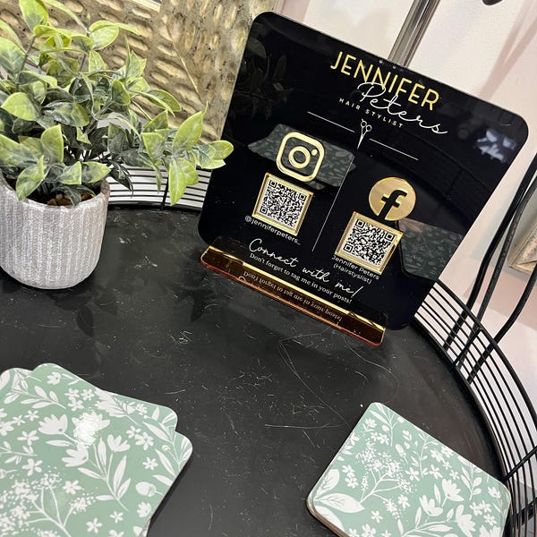 Office Desk Nameplate ENGRAVED Acrylic Block Personalized Desk Name ...