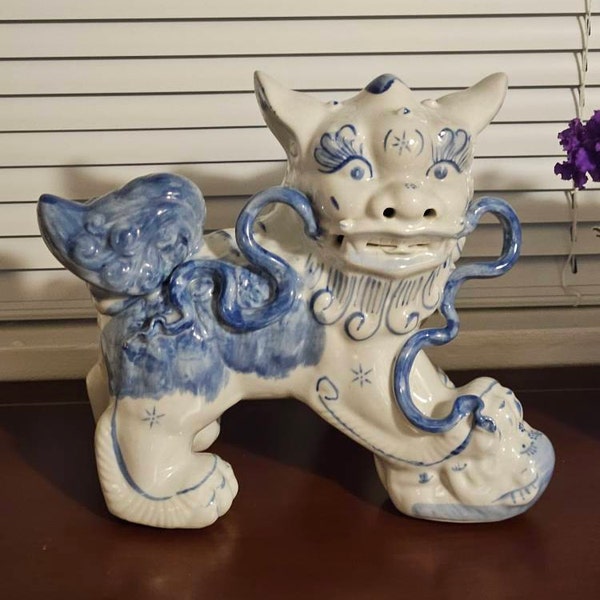 Foo Dogs - Small Red Foo Dogs! Ravishing Red and Gold Shishi Lions! - Etsy