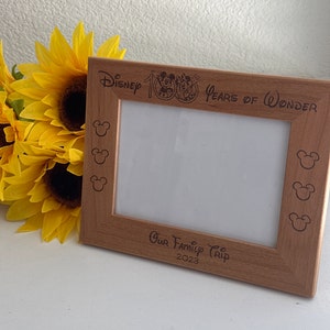 Personalized Picture Frame 5x7 Custom Gift Disneyland - Etsy