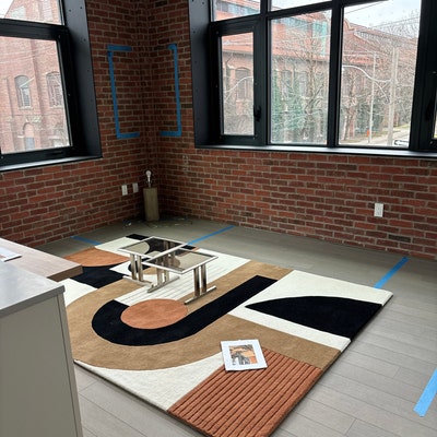 Minimalist Premium 10x10 Vibrant Colorful Modern Abstract Irregular ...