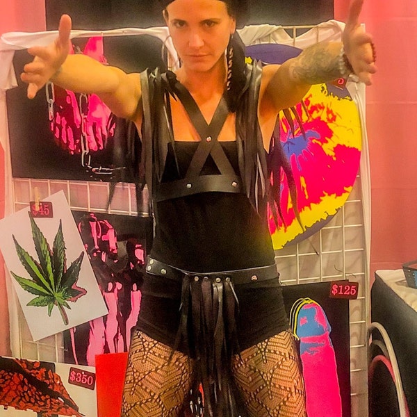 Black Leather Harness - Body Cage Harness - Fashion Harness -pole ...