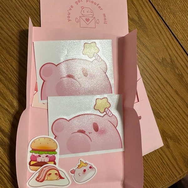 Kirbo Squishy Large Peeker Stickers | Cute Glossy Waterproof ...