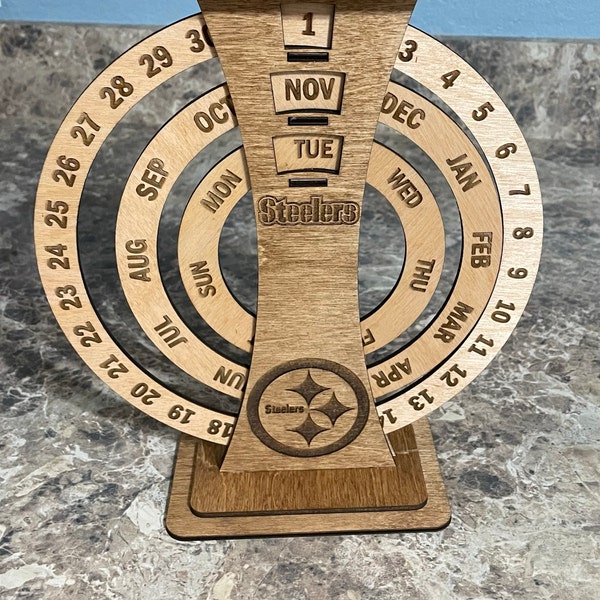 Laser Cut Perpetual Calendar Svg Files, Vector Files for Wood Laser ...