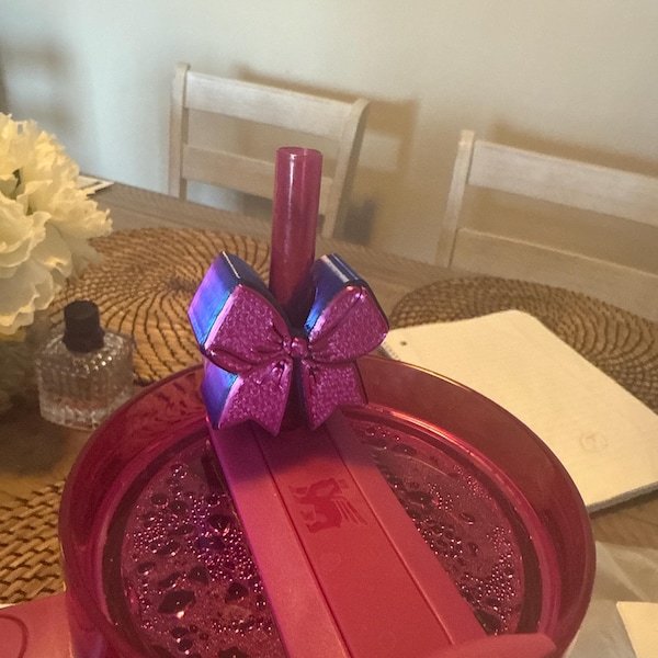 Stanley Straw Topper Bow - Deep Pink - Twistnturn - 1959 Original - 70 ...