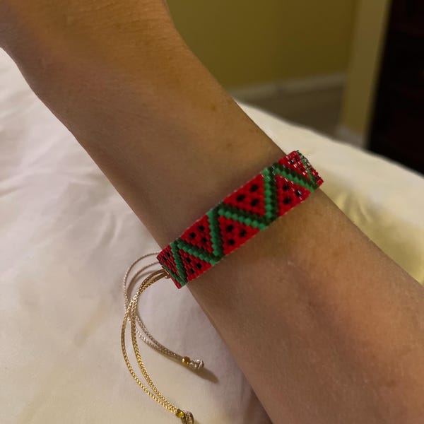 Miyuki Beaded Woven, X Pattern Bracelet. Women Bracelet. Gift for Her ...