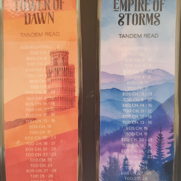 Empire of Storms & Tower of Dawn Tandem Reading Guide Bookmarks ...
