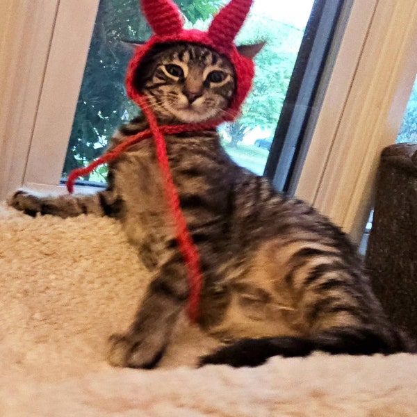 Devil Hat for Cats - Etsy