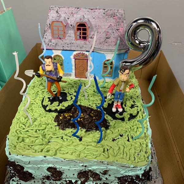 Hello Neighbor 2-press Badge-3d Printed-fan Inspired Game Prop - Etsy