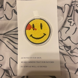 Watchmen Symbol - Iron-on Embroidered Smiley Face Patch - Etsy